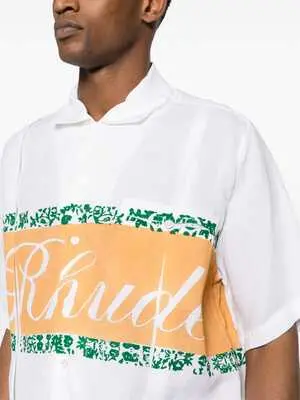 Rhude Logo-print Chambray Shirt