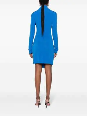 Off-White Twisted Mini Dress - Blue