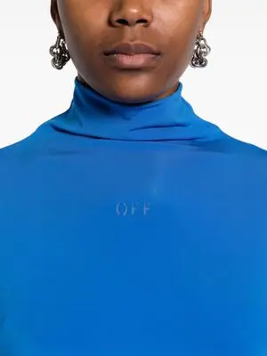 Off-White Twisted Mini Dress - Blue