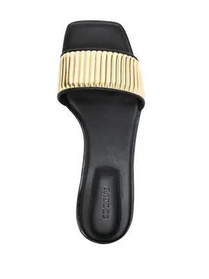 Simkhai Carter Leather Slides