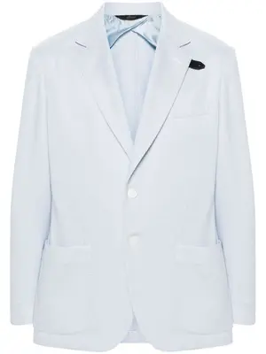 Brioni Single-breasted Silk Blend Blazer