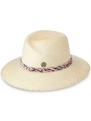 MAISON MICHEL Virginie Straw Fedora - Neutrals
