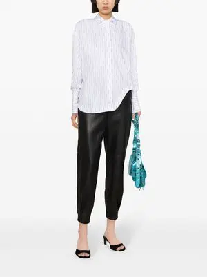 Attico Eliza Logo-print Shirt - White