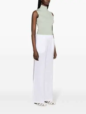 Fabiana Filippi Wide-leg Linen Trousers - White