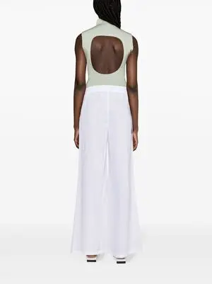 Fabiana Filippi Wide-leg Linen Trousers - White