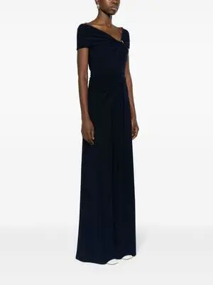 Talbot Runhof Halterneck Crepe Jumpsuit