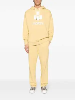 MARANT Mailesco Logo-flocked Track Pants - Yellow