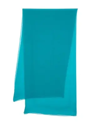 Alberta Ferretti Chiffon-crepe Silk Scarf - Blue