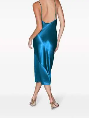 FLEUR DU MAL Silk Satin Slip Dress