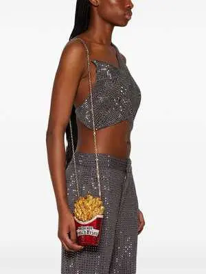 Judith Leiber French Fries Crystal-embellished Clutch - Yellow