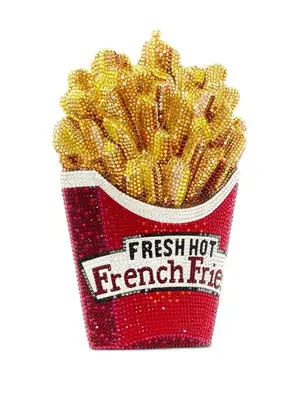 Judith Leiber French Fries Crystal-embellished Clutch - Yellow