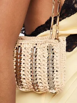 Rabanne 1969 Raffia Shoulder Bag