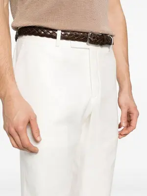 LARDINI Slim-fit Chino Trousers - Neutrals