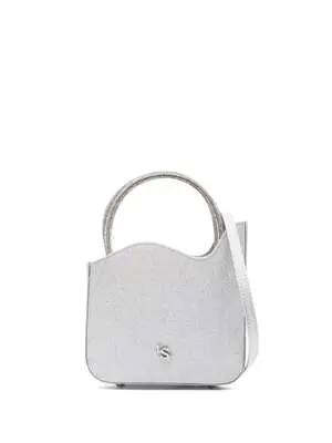 LE SILLA Ivy Glitter Tote - Silver
