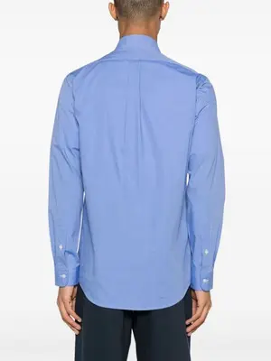 Polo Ralph Lauren Polo Pony-embroidered Poplin Shirt - Blue