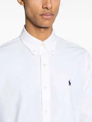 Polo Ralph Lauren Polo Pony-embroidered Poplin Shirt - White