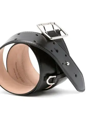 Alexander McQueen Buckle-fastening Leather Belt