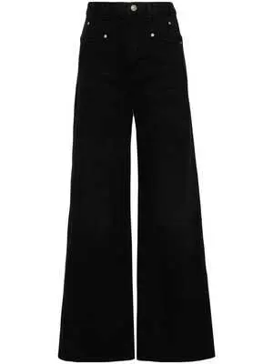 Isabel Marant Étoile Lemony Wide-leg Jeans - Black