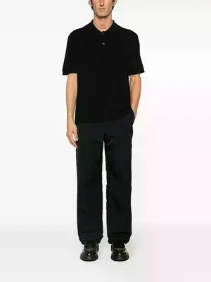 Jacquemus Le Polo Maille Knitted Polo Top - Black