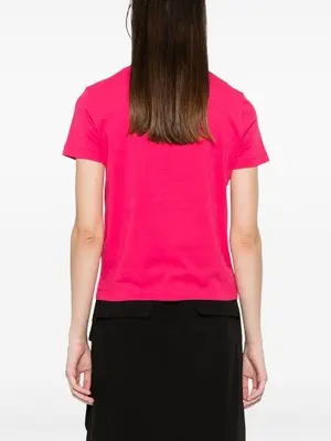 Versace Logo-print Cotton T-shirt - Pink