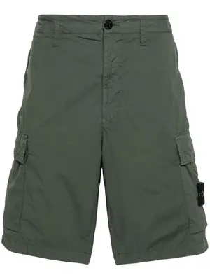 Stone Island Taffeta Cargo Shorts - Green