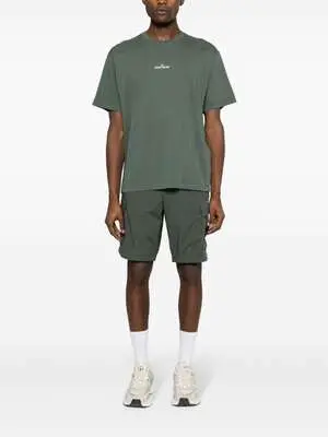Stone Island Taffeta Cargo Shorts - Green