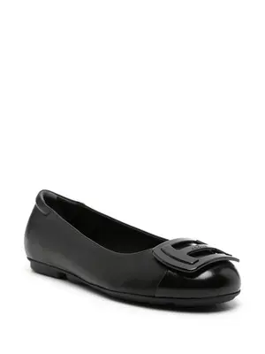 Hogan Logo-plaque Ballerinas - Black