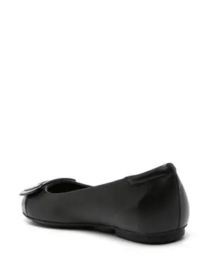Hogan Logo-plaque Ballerinas - Black