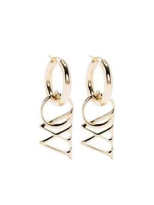 Off-White Ow Drop Earrings
