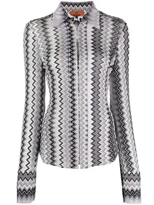 Missoni Chevron-print Lurex Shirt