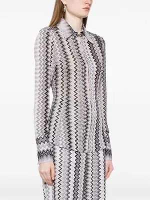 Missoni Chevron-print Lurex Shirt