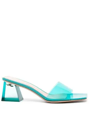 GIANVITO ROSSI Cosmic 55mm Mules - Blue