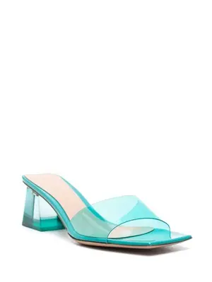 GIANVITO ROSSI Cosmic 55mm Mules - Blue