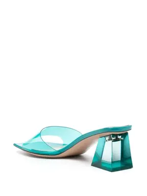 GIANVITO ROSSI Cosmic 55mm Mules - Blue