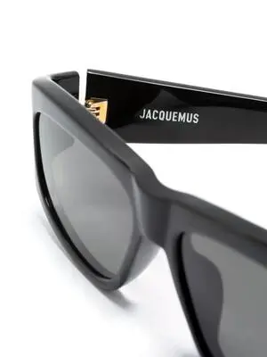 Jacquemus The Pilota Sunglasses - Black