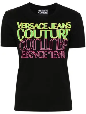 Versace Straight Hem T-shirts For Women