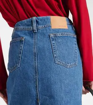 Magda Butrym Denim Midi Skirt
