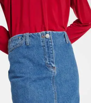 Magda Butrym Denim Midi Skirt