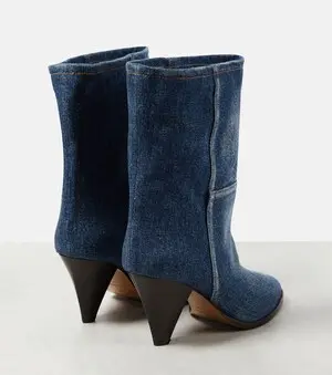 Isabel Marant Étoile Rouxa Denim Ankle Boots - Blue