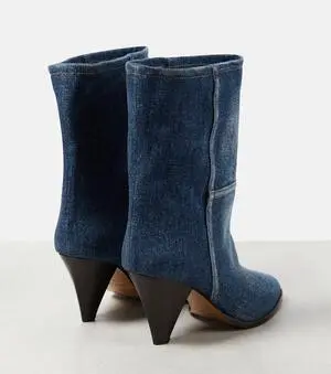 Isabel Marant Étoile Rouxa Denim Ankle Boots - Blue