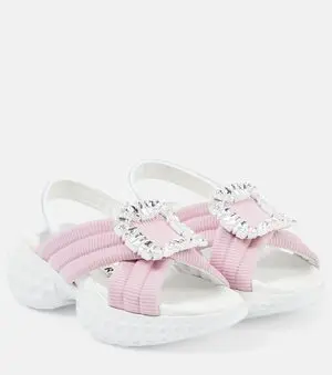 ROGER VIVIER Roger Vivier Viv' Run Light Embellished Sandals Multicoloured