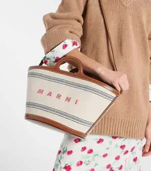 Marni Tropicalia Small Canvas Tote Bag