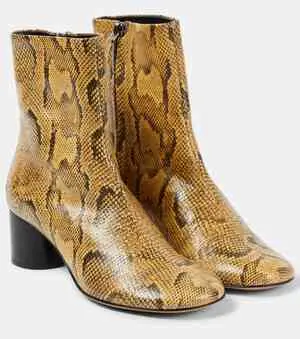 Isabel Marant Gold Tone Booties For Women