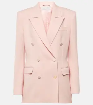 Gabriela Hearst Cashmere Double-breasted Blazer - Pink