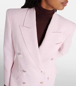 Gabriela Hearst Cashmere Double-breasted Blazer - Pink