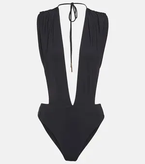 Saint Laurent Saint Laurent Halterneck Swimsuit Black