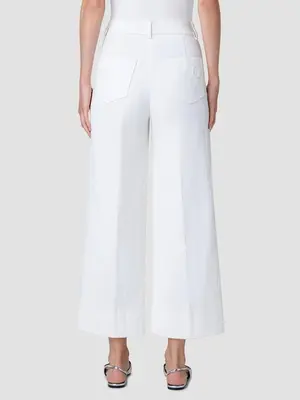 Akris Chiara High-rise Stretch Wide Jeans