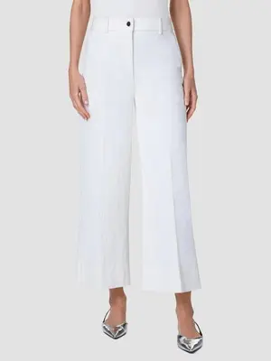 Akris Chiara High-rise Stretch Wide Jeans