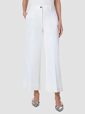 Akris Chiara High-rise Stretch Wide Jeans
