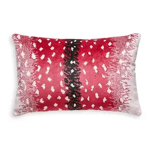 SCALAMANDRE Antelope Lumbar Pillow Raspberry